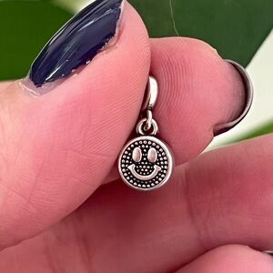 Pandora | Jewelry | Pandora Me Smiley Face Pav Charm | Poshmark